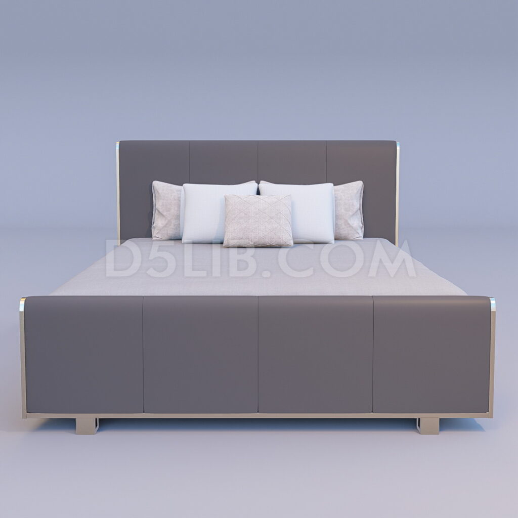 Free Bed Model Assets for D5 Render Download-43