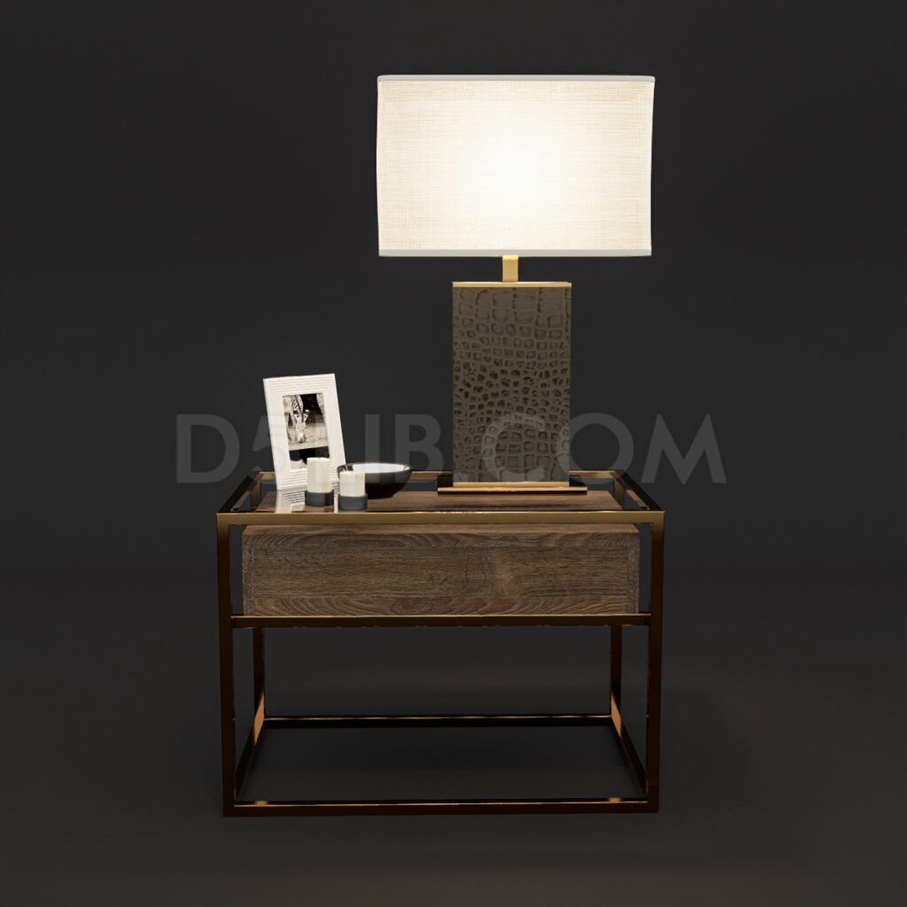 Free Bedside table Model Assets for D5 Render Download-21