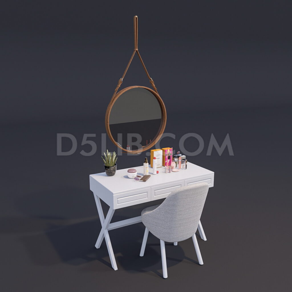 Free Dressing Table Model Assets for D5 Render Download-134