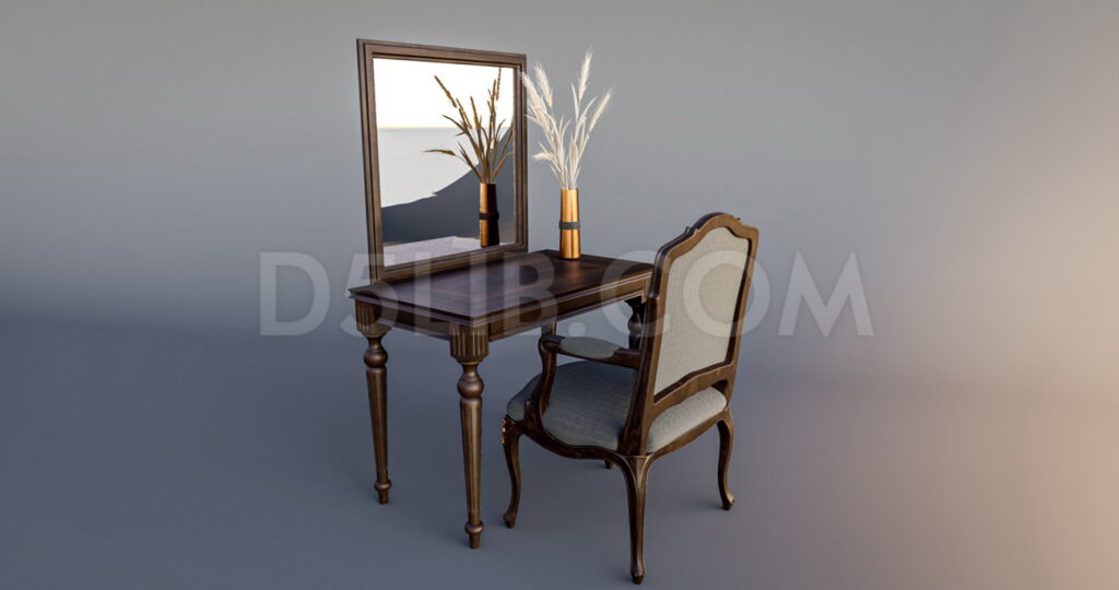 Free Dressing Table Model Assets for D5 Render Download-305